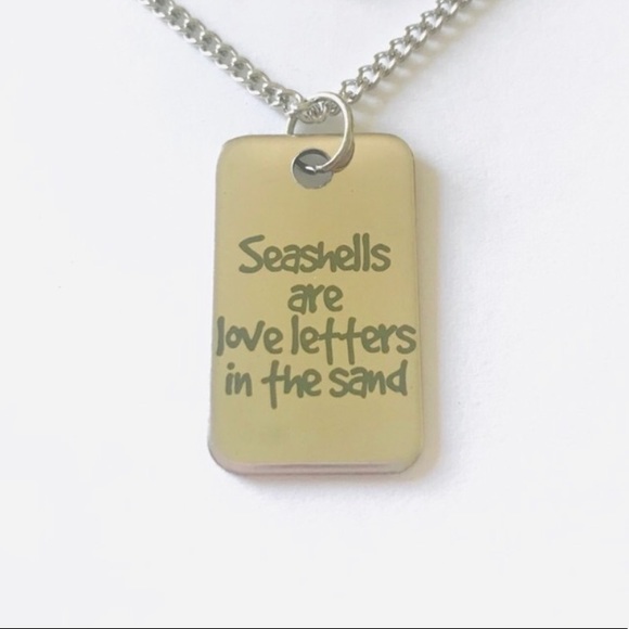 BEACH Jewelry | Seashells Love Letters Necklace | Poshmark